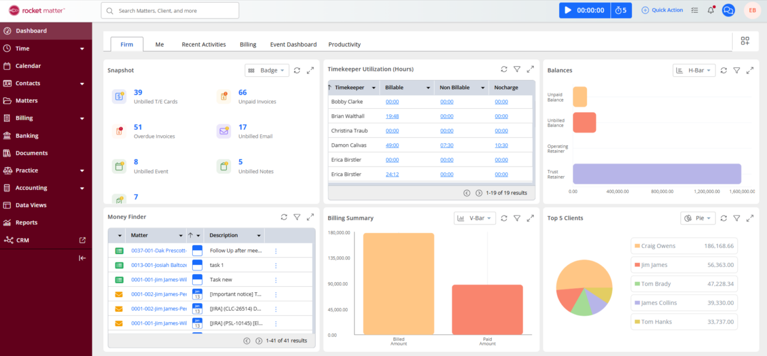 Rocket Matter - Modern Legal Software for Busy Lawyers
